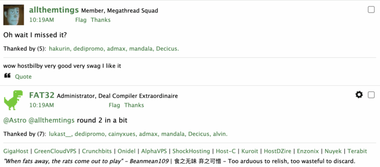 Pssst...Have You Seen This Secret Megathread on LowEndTalk? - LowEndBox