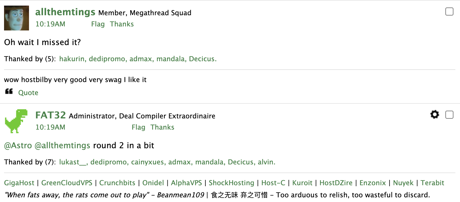 Pssst...Have You Seen This Secret Megathread on LowEndTalk? - LowEndBox